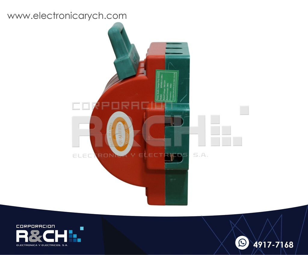 Sw 3100 Switch O Transferencia Tipo Cuchilla 3 Fases 100a Porcelana